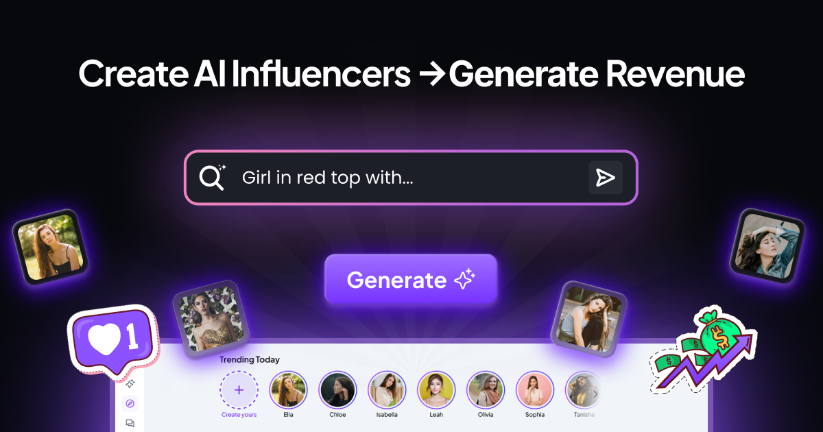 AI Influencer Generator — Create & Earn | MakeInfluencer.ai